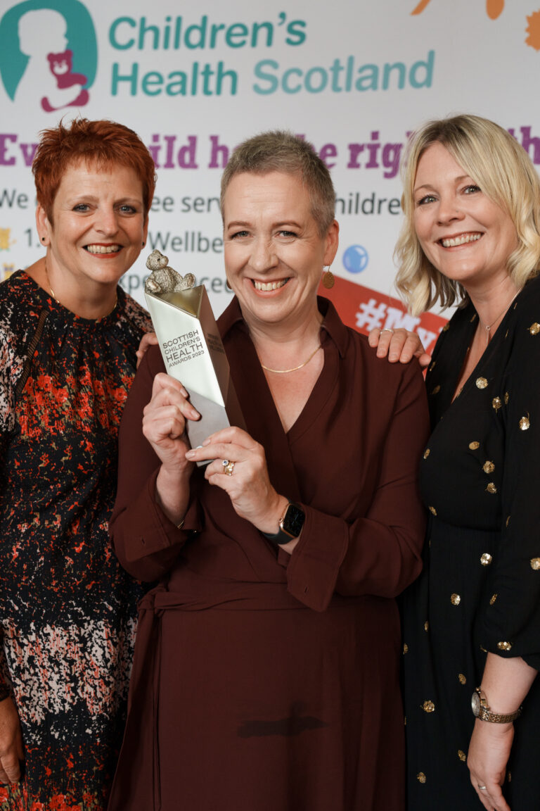 Nurse Team Leader in Fife, Lisa Fisher receives a Scottish Children’s ...